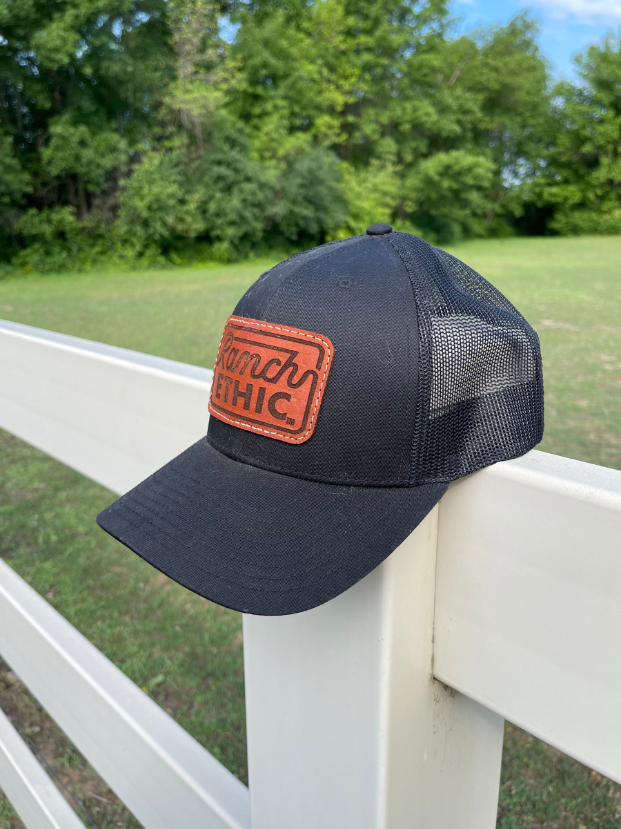 Leather Patch Hats | Ranch Ethic™ Western Trucker Caps